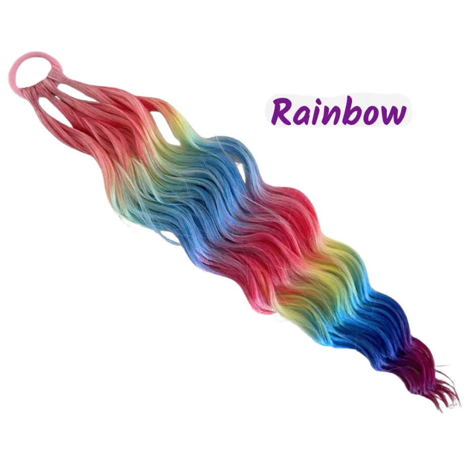 Long Mermaid Wave Extension | Rainbow | 24" – Ellsworth Boutique